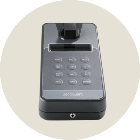 Technology for monitoring bacterial content in water samples - BactiQuant