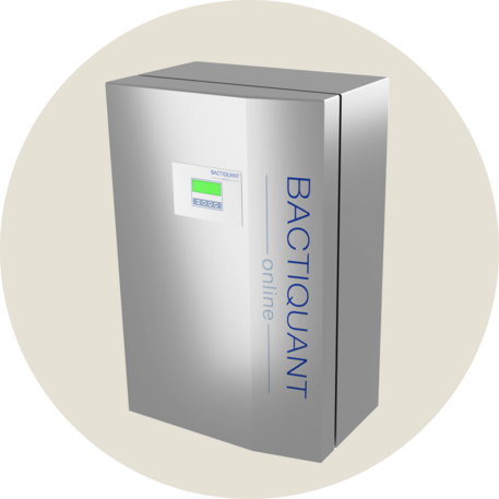 Technology for monitoring bacterial content in water samples - BactiQuant